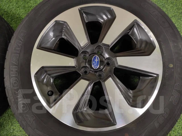 Колеса Subaru R17 7JJ +48 c резиной Yokohama Geolandar G91 225/60R17 ...