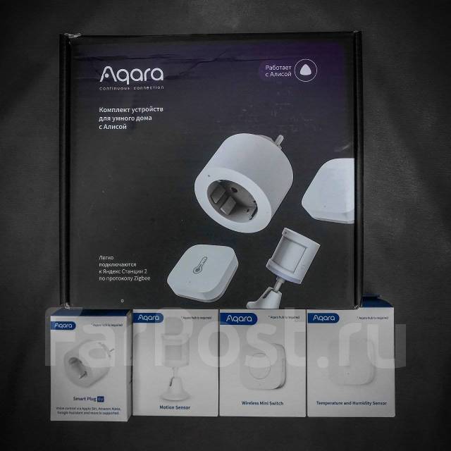 Комплект устройств для умного дома с Алисой Aqara (SYK42) Ростест ...