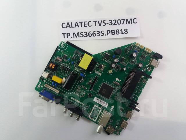 Основная плата телевизора Calatec TVS-3207MC TP. MS3663S. PB818 ...