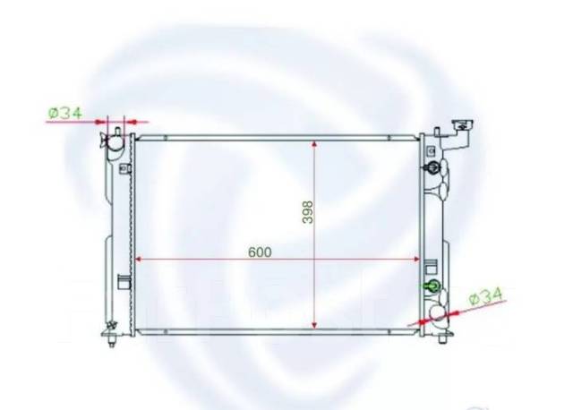 Радиатор охлаждения Toyota Allion/Premio 240 купить в Братске по цене ...
