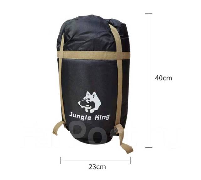 Теплый спальный мешок Jungle King комфорт до -8°C. Экстрим -18°, новый ...