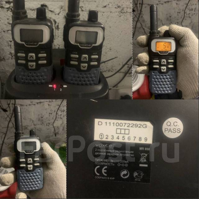 Рация Voxtel MR850 комплект, б/у, в наличии. Цена: 1 800₽ во Владивостоке