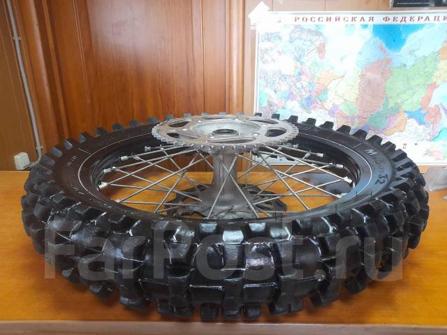 Колесо заднее на мотоцикл Yamaha 100/90-19 57M, б/у, в наличии. Цена ...