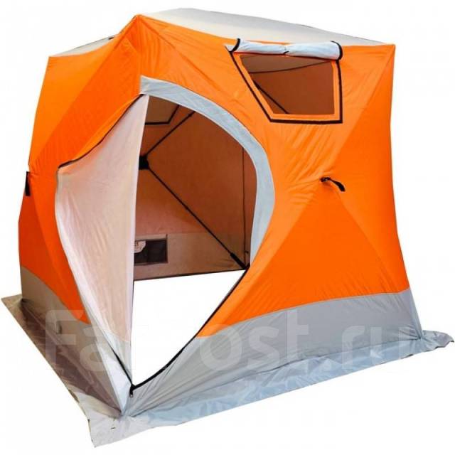 Палатка зимняя с дымоходом Traveltop CT-3020A (3хслойная). 200х200x215 ...