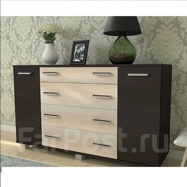 Комод №4 Шимо темный-светлый, новый, в наличии. Цена: 11 990₽ в Находке