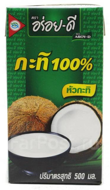 Молоко кокосовое 500 мл тетрапак Aroy-D, в наличии. Цена: 209₽ во ...