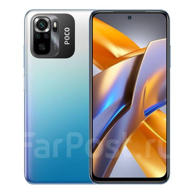Смартфон Xiaomi Poco M5S (4+128GB) в "SP-sklad", 6.43", моноблок, синий ...