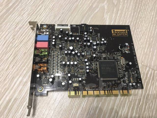 Звуковая карта creative sound blaster 7.1, 24-bit, б/у, в наличии. Цена ...