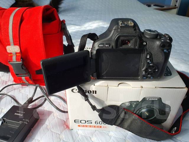 Отличный зеркальный фотоаппарат Canon eos 600D EF-S 18-55 IS Kit, 15 ...