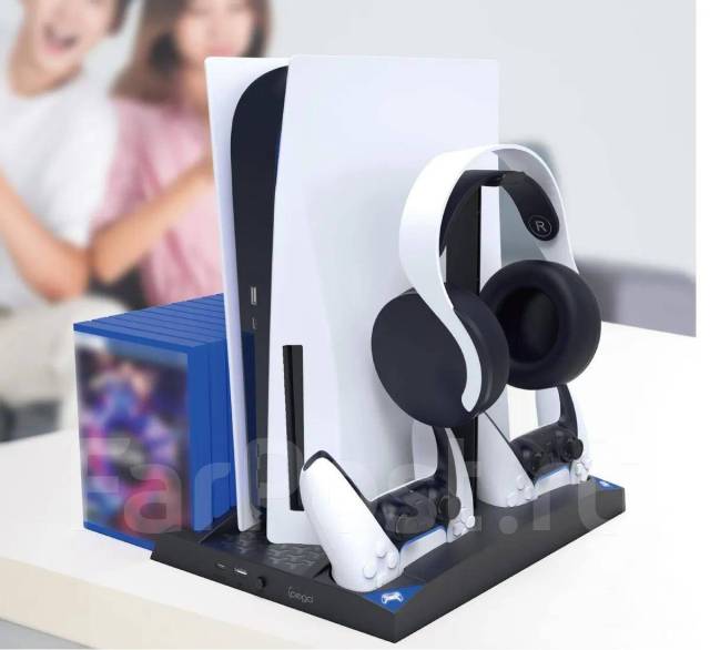 Охлаждение/подставка PS5 6в1, зарядка джойстиков, новый. Цена: 2 800 ...