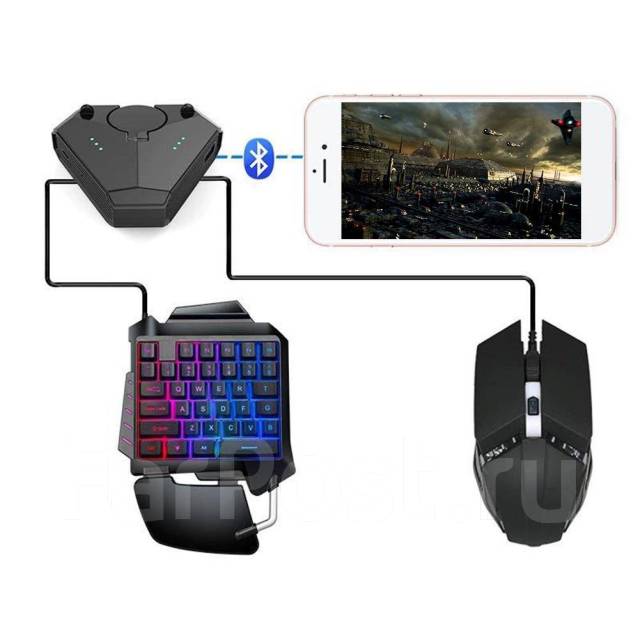 Для игр на смартфоне Клава+Мышь+Адаптер - Клавиатуры, мыши ...