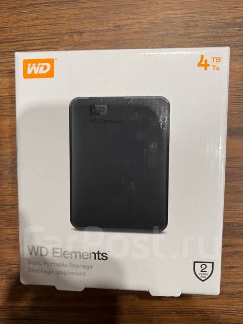 Внешний HDD WD Elements Portable 4 ТБ - Носители информации во Владивостоке