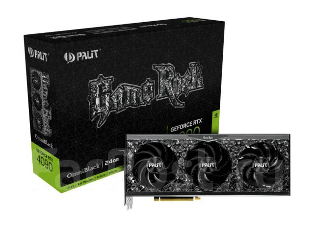 Запечатана ! Palit GeForce® RTX™ 4090 GameRock OmniBlack, Гарантия ДНС ...