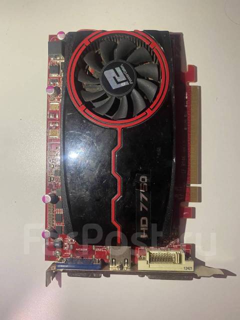 Видеокарта gtx550ti, Radeon HD 7750, б/у, в наличии. Цена: 2 500₽ во Владивостоке