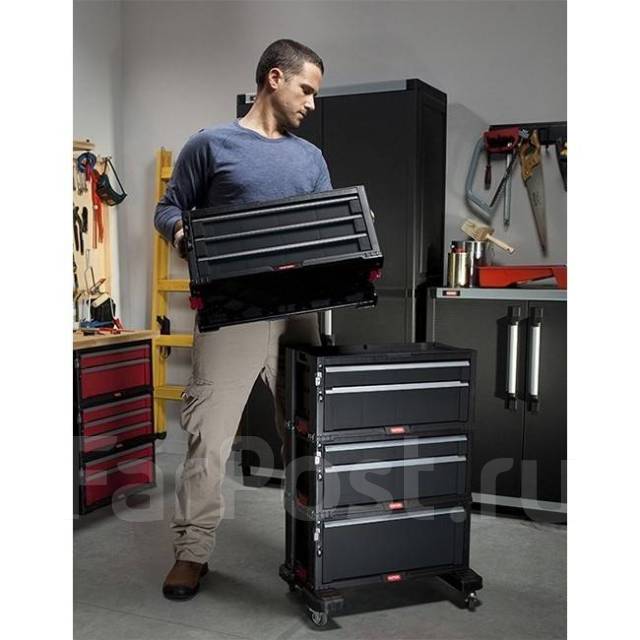Ящик для инструментов 5 Drawer Tool Chest System на колесах Keter ...