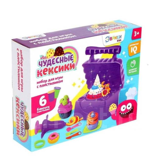 Набор для игры с пластилином «Чудесные кексики» - Игрушки во Владивостоке