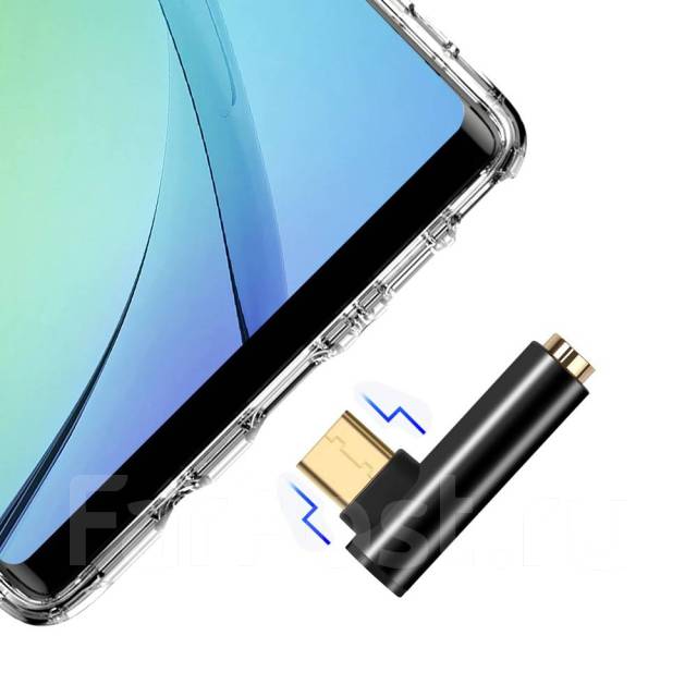 Переходник с разъемом для наушников Type-C на mini jack AUX 3,5 мм ...