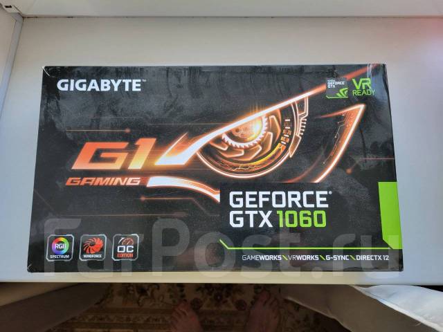 Продам видеокарту GTX 1060, б/у, в наличии. Цена: 9 500₽ во Владивостоке