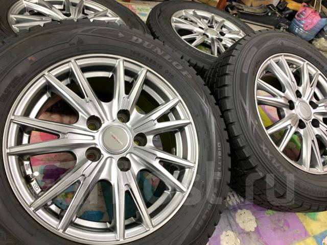 Weds Kevin R15 5*114.3 6j et43 + 195/65R15 Dunlop winter Maxx wm01 jap - Колёса во Владивостоке