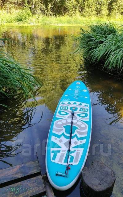 Надувная Sup доска Funwater Tiki Blue Tiki Green Sup Board 320 83 15