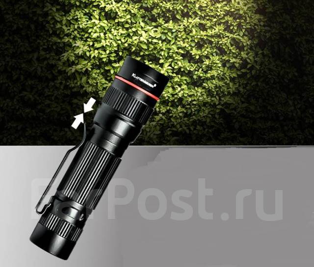 Фонарь карманный Т6 5W 300Lum. (1хАА) клипса / телескопический Zoom ...