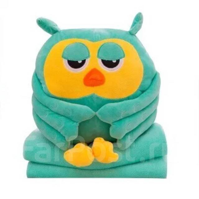 Мягкая игрушка Сова с пледом, новый, в наличии. Цена: 1 400₽ во ...