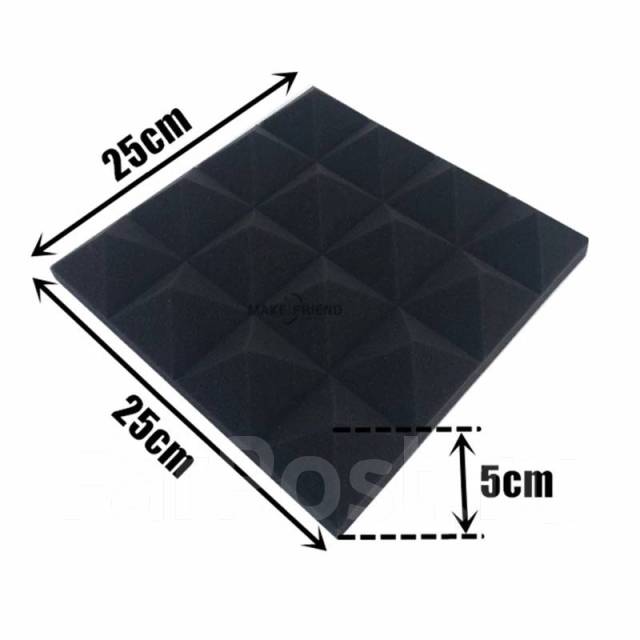 Акустический поролон 250*250*50 мм, новый, в наличии. Цена: 100₽ во ...