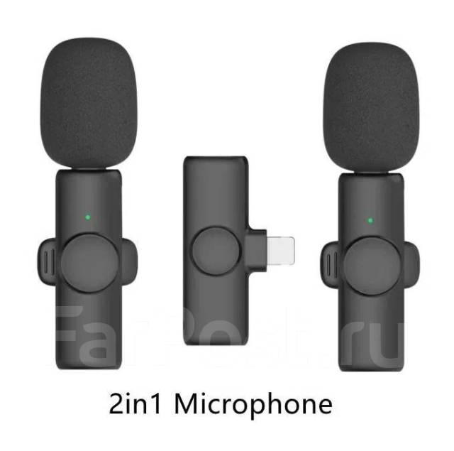 Петличный микрофон беспроводной петличка для Type-C K9 K11 двойной ...