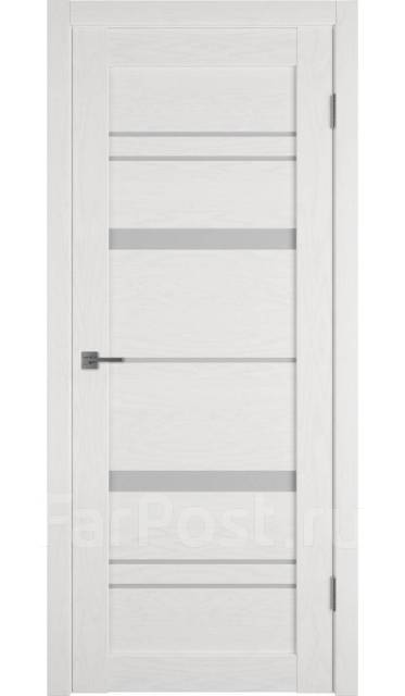Межкомнатная дверь ЭКО-шпон Атум Х25 Polar soft White cloud, ширина 60 ...
