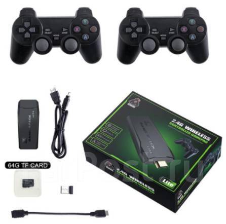 Игровая приставка Game stick с ретро играми (Dendy, PS1, SEGA, Atari ...
