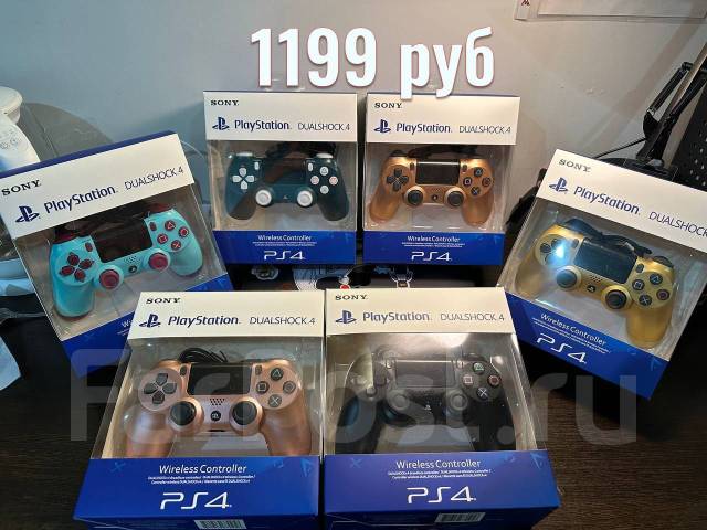 Dualshock 4 v2, новый, в наличии. Цена: 1 199₽ во Владивостоке