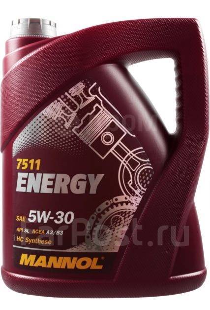 Синтетические моторное масло Mannol Energy 5W-30, 4,00 л. CH-4, SN, A3 ...