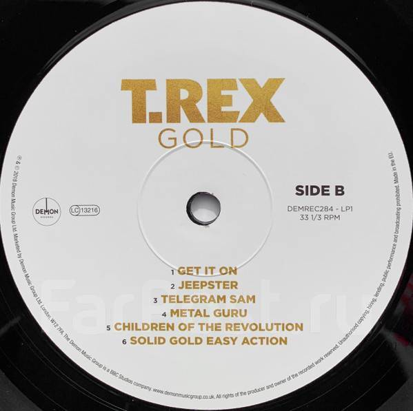 Виниловая пластинка T. Rex – Gold 2LP 2022, новый, в наличии. Цена: 5 ...