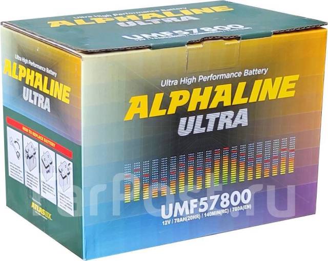 Аккумулятор Alphaline Ultra 57800 78 А/ч. От 9105 руб! 2022 год АКБ ...