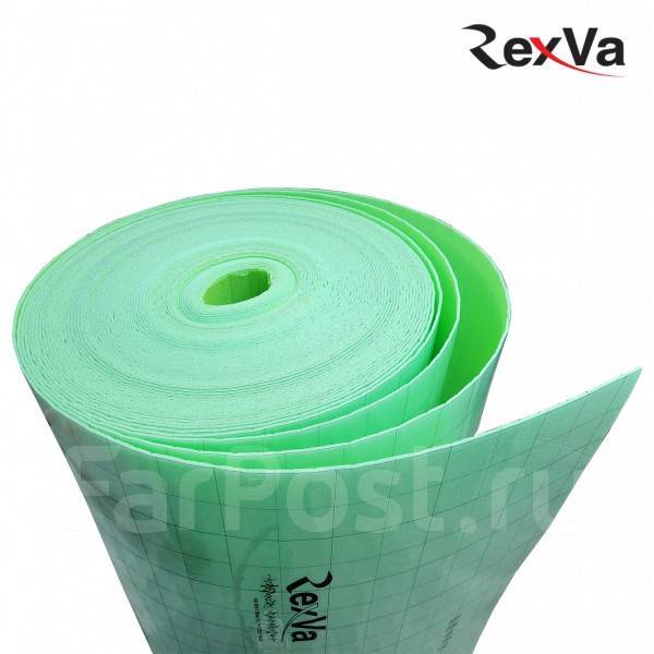 Термоизоляция лавсановая (подложка под теплый пол) RexVa 1000мм*3мм Корея (50м/рул), в наличии ...