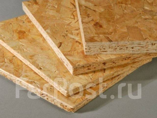 Фанера OSB-3 12мм 2440*1220, в наличии. Цена: 840₽ во Владивостоке