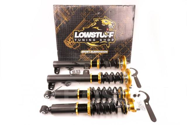 BMW E36 Комплект фултап койловеров Lowstuff EVO-III зад интегрирован ...