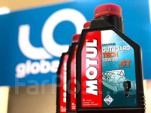Моторные масла Motul TECH 4T 10W30 для лодочного мотора, 4-тактный, в ...