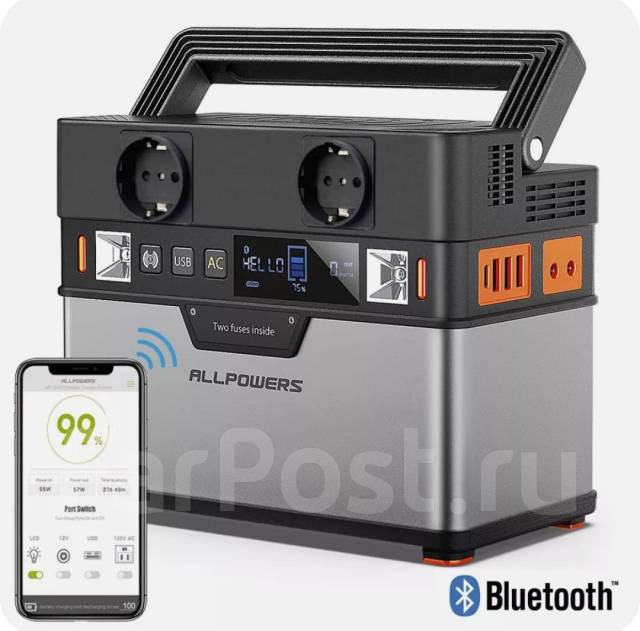 Электростанция портативная Allpower 220в 300W power bank солнечная ...