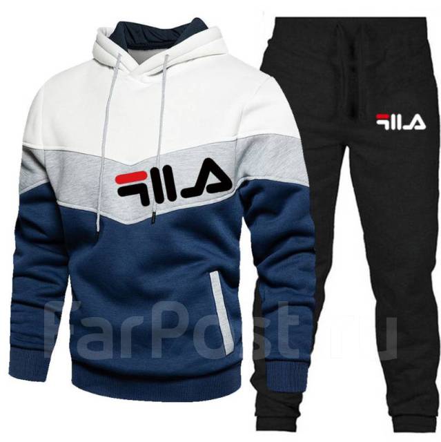 Мужской спортивный костюм FILA утепленный на флисе во Владивостоке ...