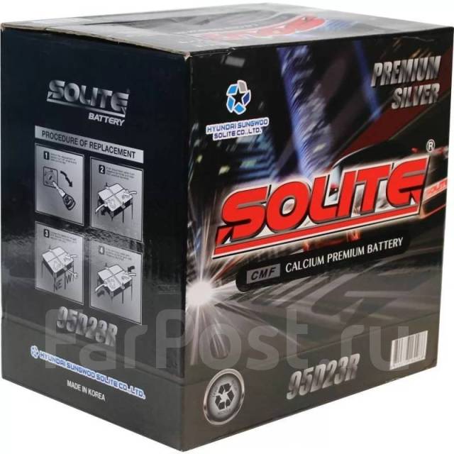 Распродажа Остатков! Аккумулятор Solite Silver 95D23R 85 А/ч ...