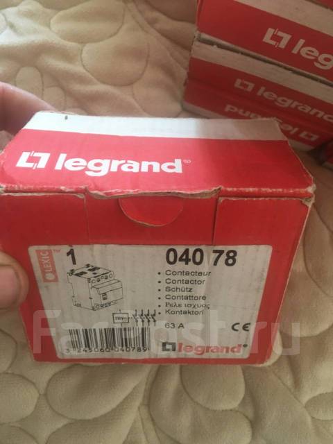 Контактор модульный Legrand 04078 CX3 Контактор 230V 3НО 63A - Свет и ...