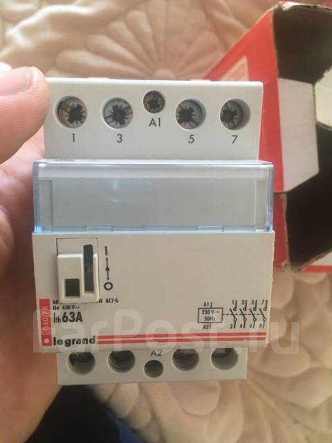 Контактор модульный Legrand 04078 CX3 Контактор 230V 3НО 63A - Свет и ...