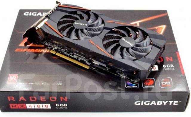 Gigabyte Radeon RX480 8Gb Б/У, в наличии. Цена: 8 000₽ во Владивостоке