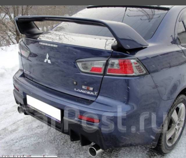 Обвес на задний бампер Mitsubishi Lancer X (Мицубиси Лансер 10) купить ...