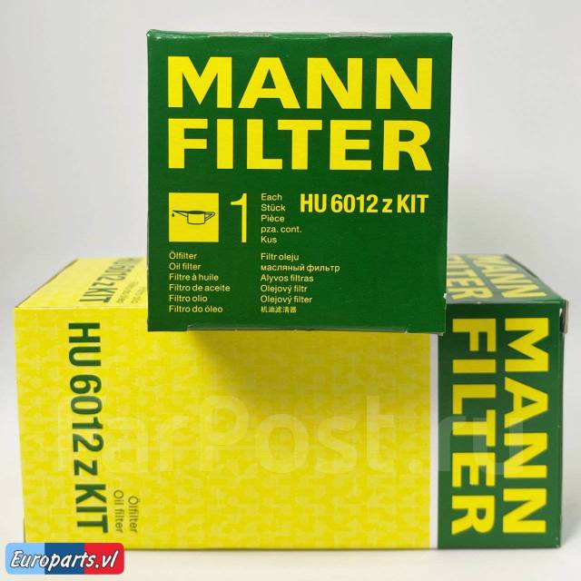 Масляный фильтр MANN BMW F39, F48. HU6012Z, 11428593186 купить во ...