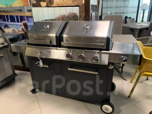 Комбинированный гриль уголь-газ Austin Barbeque - Кемпинговая кухня и ...