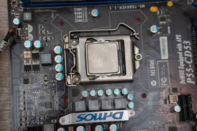 Материнская плата MSI P55-CD53 LGA 1156 DDR3, процессор intel i5-750, б ...