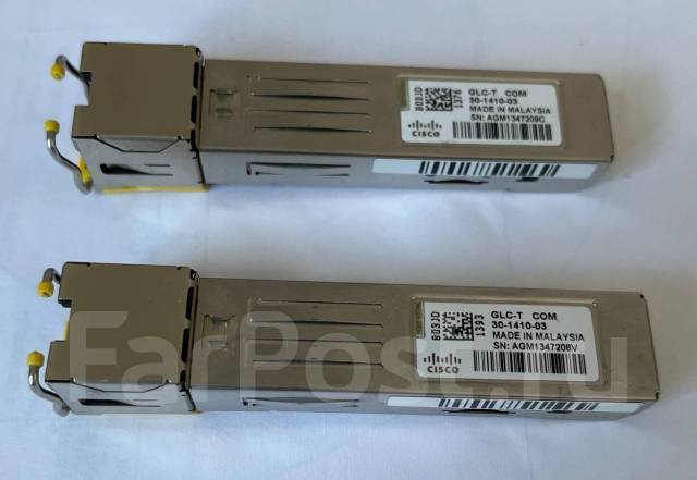 Sfp модуль Cisco Glc T 30 1410 03 б у в наличии Цена 500₽ во Владивостоке