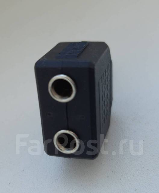 Переходник 3.5 jack - 3.5 jack x2, б/у, в наличии. Цена: 350₽ во ...